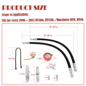 E-cowlboy Hpop Test Tool Kit High Pressure Oil for DT466 DT530 / for International Maxxforce DT9, DT10 1996-2015