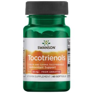 swanson deltagold tocotrienols-annatto tocotrienols -vitamin e tocotrienols 99% tocopherol free (60 softgels, 50mg each) in selection central