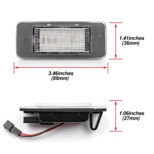 DHCN 2Pcs Car License Plate Lights Error Free 6000K for O/pel A/stra J S/ports T/ourer E/state 2010-2015 Z/afira C P12 2011-2016