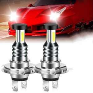 soonbuy 2pcs h4 led car headlight bulb 6000k 9003 hb2 hi/lo beam light conversion kit e ip68 water resistant 360 degrees beam