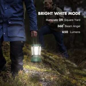 Mesqool LED Camping Lantern Rechargeable 6000mAh Run for 10-200 Hours & Solar Crank CR1009 Survival Radio Emergency Radio