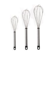 stainless steel whisks(8,10 and 12 inches) egg beater whisk for baking and cooking - compact, durable, and versatile kitchen utensil for mixing, blending, and whisking ingredients