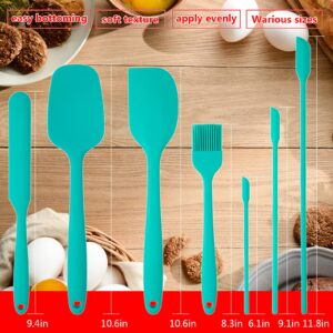 Shebaking Mini Silicone Spatula set Kitchen Utensils for Baking, Mixing Spoon Jar Spatula Nonstick Cooking Spatula One-piece Rubber Spatula set of 7