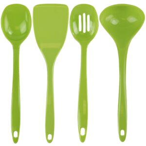 calypso basics by reston lloyd melamine utensil set, 4-piece, lime