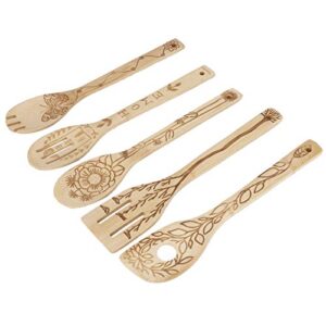 5pcs set shovel spa spoon kit carving bamboo cooking utensils cookware kitchen supply 5pcs set shovel spa