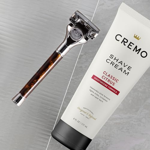 Cremo Barber Grade Original Shave Cream, Astonishingly Superior Ultra-Slick Shaving Cream for Men, Fights Nicks, Cuts and Razor Burn, 6 Fl Oz