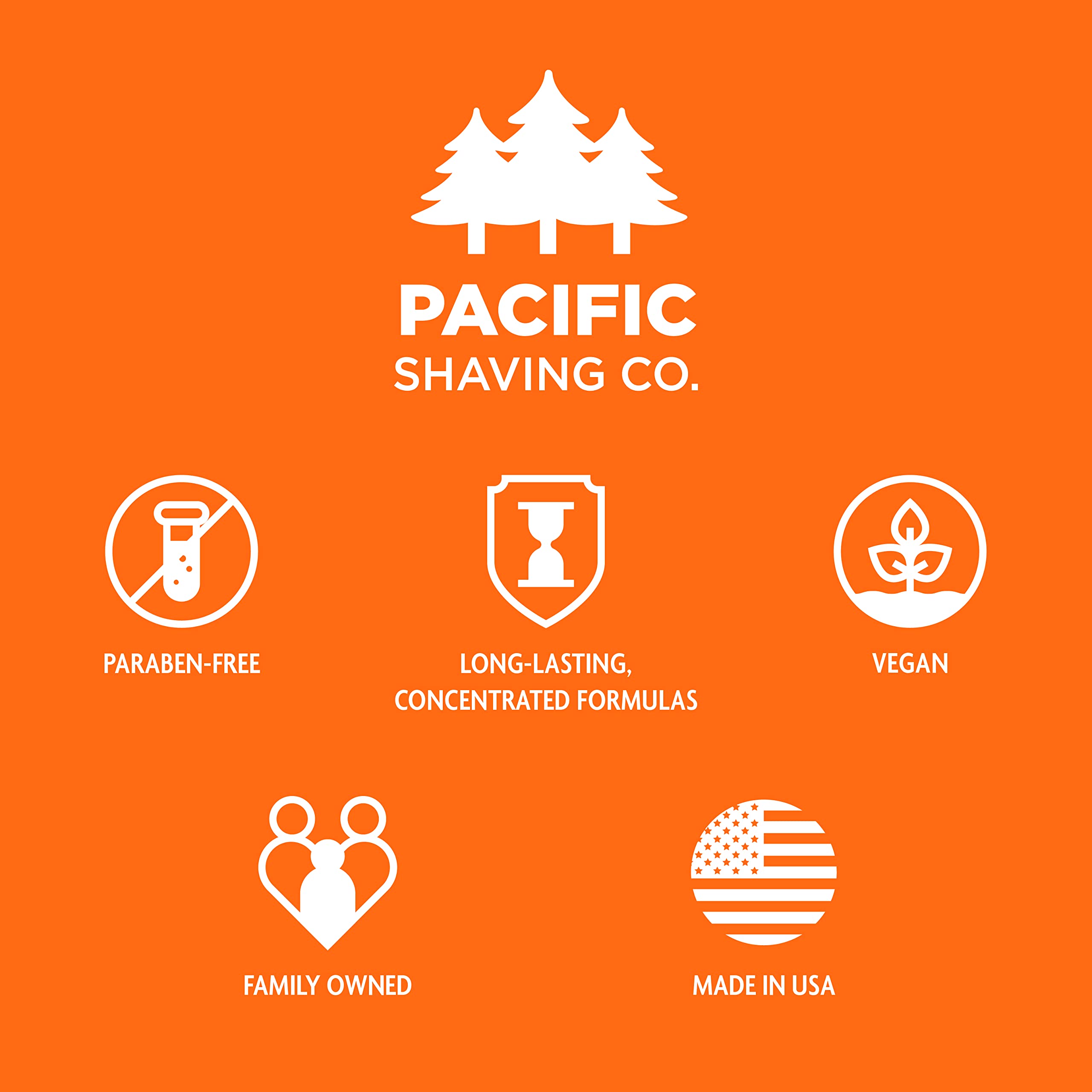 Pacific Shaving Company Natural Shaving Cream - Shea Butter + Vitamin E Shave Cream for Hydrated Sensitive Skin - Clean Formula for a Smooth, Anti-Redness + Irritation-Free Shave Cream (3.4 Oz)