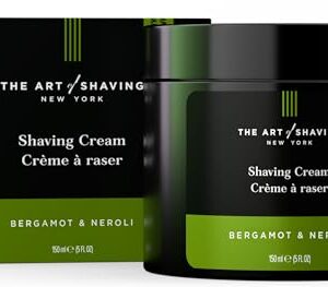 The Art of Shaving Bergamot & Neroli Shaving Cream for Men – Protects Against Irritation and Razor Burn – Hydrates and Nourishes Dry Skin – Clinically Tested for Sensitive Skin – 5 oz