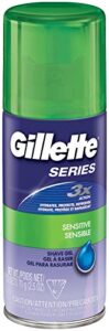 gillette series shave gel for sensitive skin, 2.5 ounce