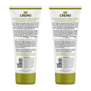 Cremo Barber Grade Sage & Citrus Shave Cream, Astonishingly Superior Ultra-Slick Shaving Cream Fights Nicks, Cuts and Razor Burn, 6 Fl Oz (2 Pack)