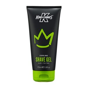 king of shaves cooling aloe vera low foam shaving gel for men 175ml