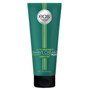 eos ultraprotect men’s shave cream- sensitive, 24-hour hydration, unscented, non-foaming formula, 7 fl oz