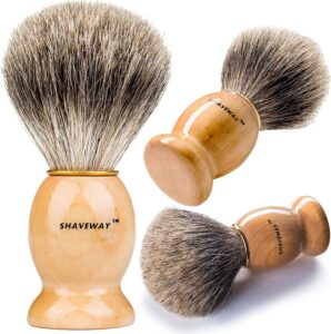 shaveway 100% pure badger shaving brush