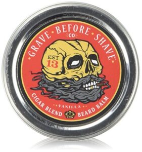 grave before shave™ cigar blend beard balm (cigar/vanilla scent) (2 oz.)