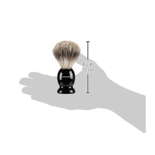 Perfecto Synthetic Bristles Shaving Brush For Men, Engineered for The Best Shave of Your Life. Shaving Brush - Shave Brush for Wet Shave for Safety Razor - Barbers Accessories, Gift For Him