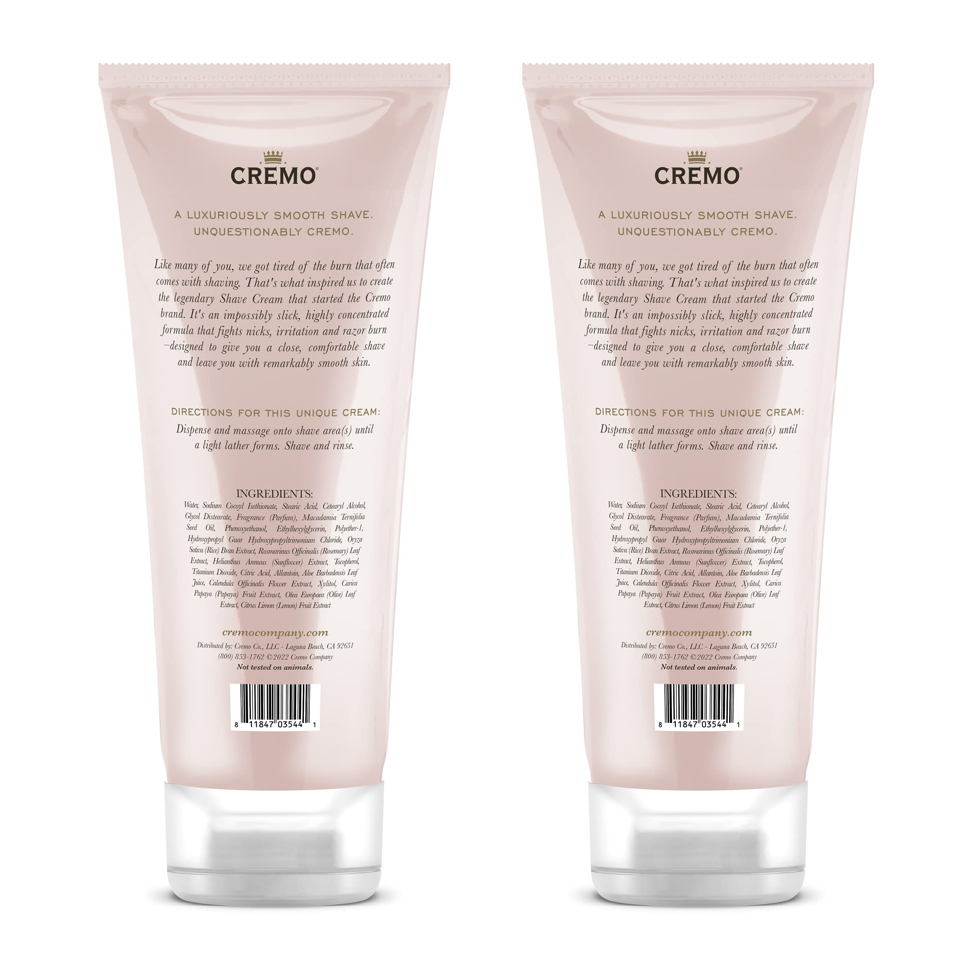 Cremo Jasmine Tuberose (Reserve Collection) Moisturizing Shave Cream, Astonishingly Superior Ultra-Slick Shaving Cream Fights Nicks, Cuts and Razor Burn, 6 Fl Oz (2 Pack)