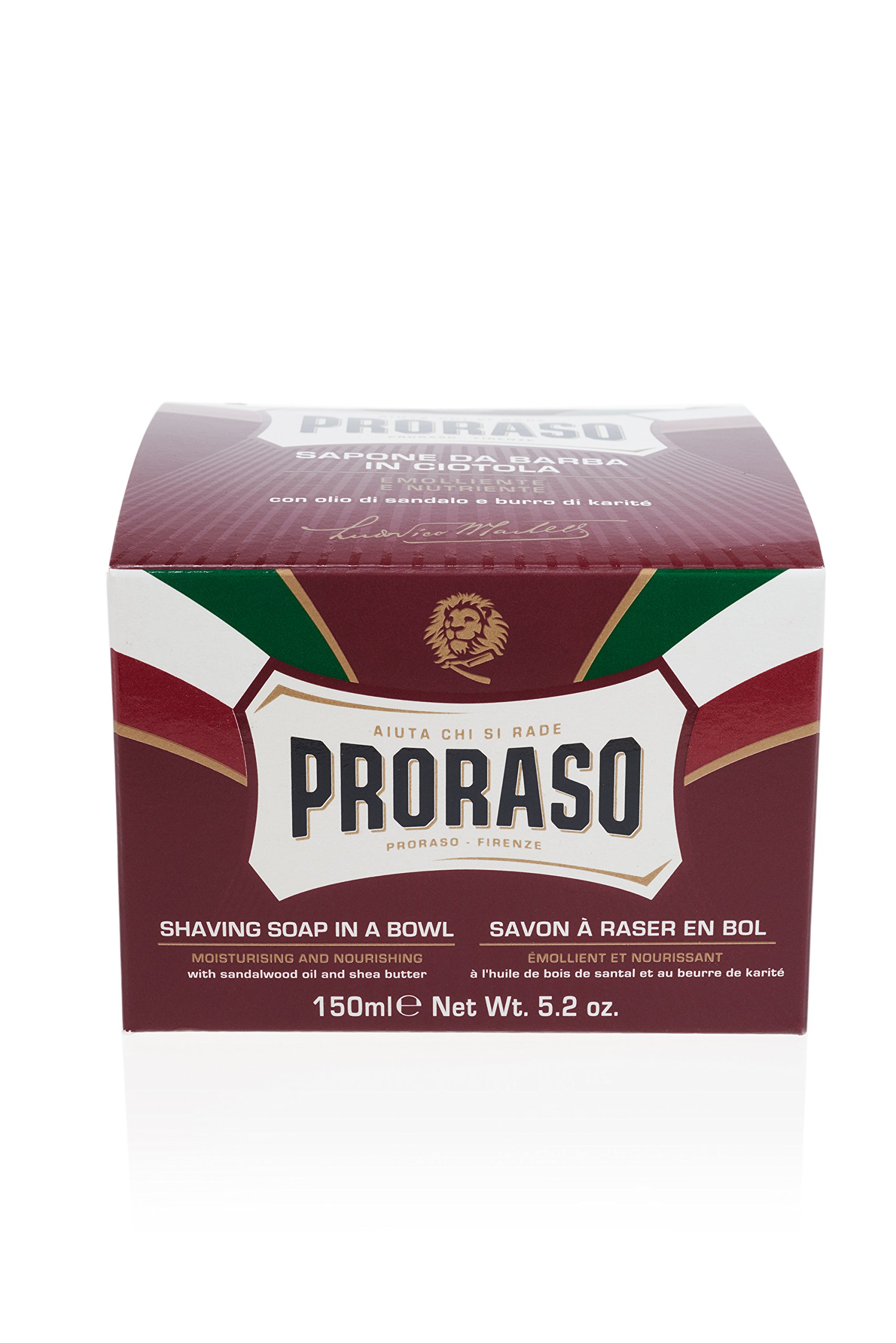 Proraso Shaving Soap in a Bowl, Moisturizing and Nourishing for Coarse Beards, 5.2 Oz