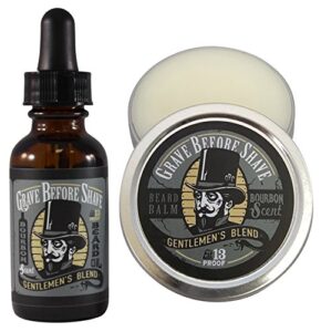 grave before shave™ gentlemen's blend beard pack (bourbon/sandal wood scent)