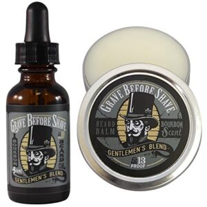 Grave Before Shave™ Gentlemen's Blend Beard Pack (Bourbon/Sandal wood Scent)