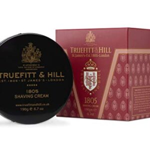 Truefitt & Hill Shaving Cream Bowl - 1805 | Smooth Glide for Close, Yet Comfortable Hydrating Shave (6.7 ounces)