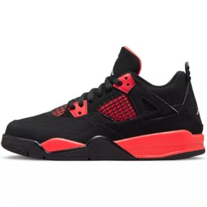 nike little kid's jordan 4 retro red thunder black/multi-color (bq7669 016) - 13