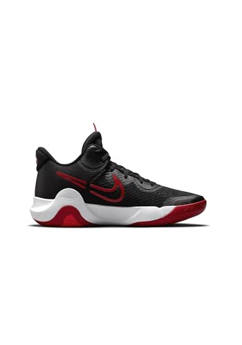 Nike Men's KD Trey 5 IX Basketball CW3400-002 Sneakers, Black/White/Bright Crimson/University Red, 11