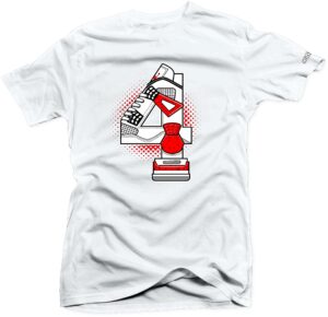 match jordan 4 red cement tee to match sneaker - match jordan 4 red cement.the 4's white | 5x-large