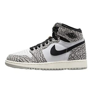 jordan nike air 1 retro high og tech grey/muslin-black-white fd1437-052 6y