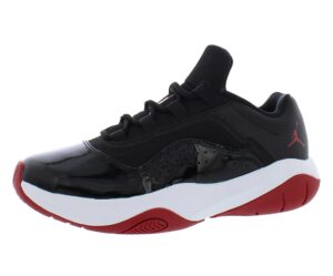 jordan air jordan 11 cmft low (big kid) black/white/gym red 4 big kid m