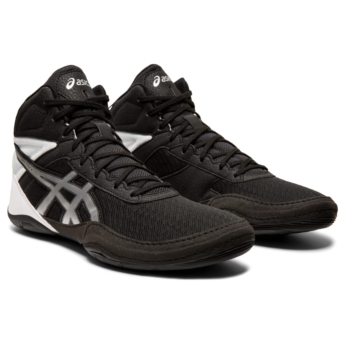 ASICS Men's MATFLEX 6 Wrestling Shoes, 10.5, BLACK/Silver