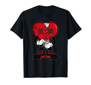 4 red thunder tee shoes heartbreak cry red thunder 4s t-shirt