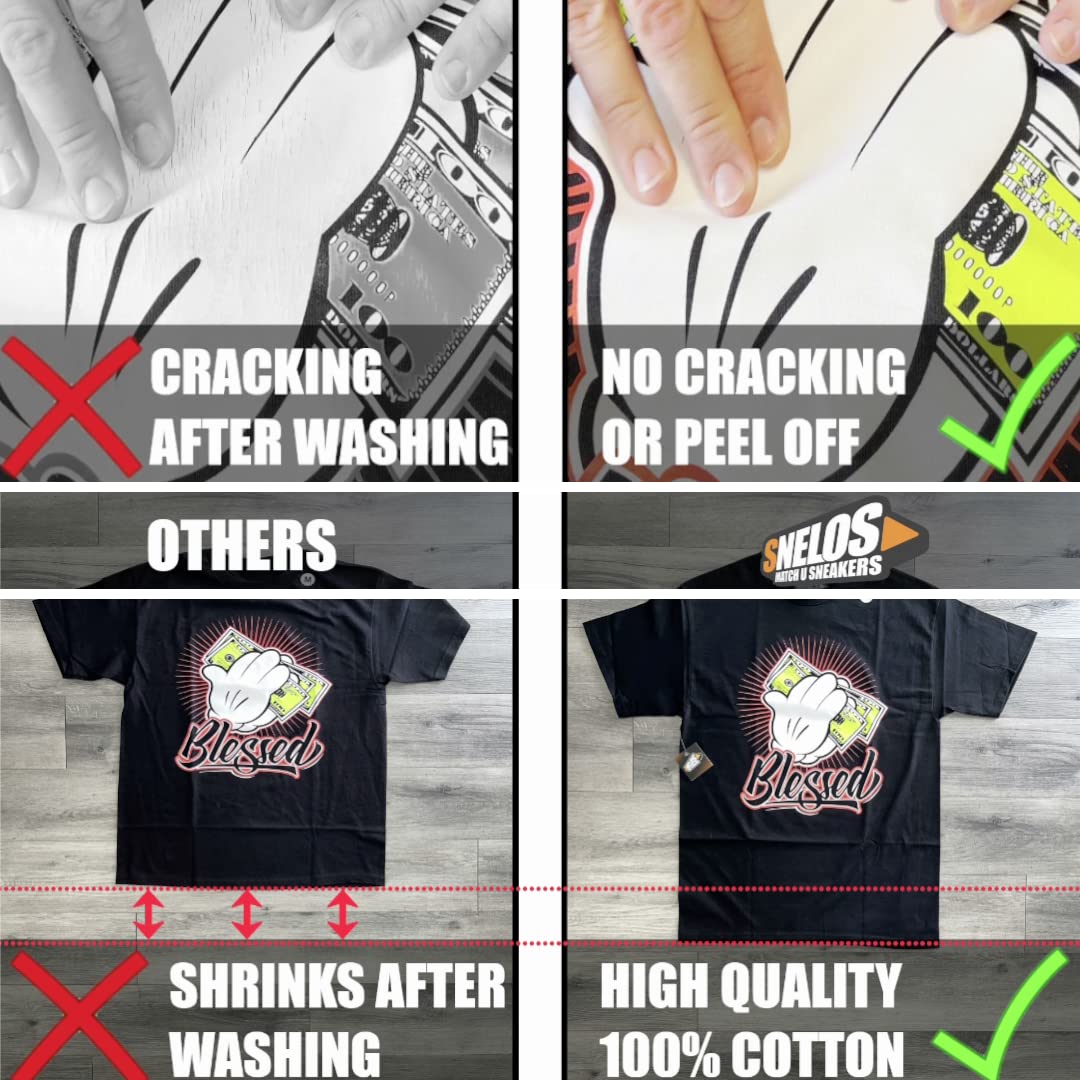 SNELOS Shirt to Match Jordan 4 Infrared Volt Match Sneaker tee