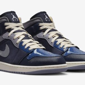 Jordan Mens Air Jordan 1 Mid SE Craft DR8868 400 Obsidian - Size 10