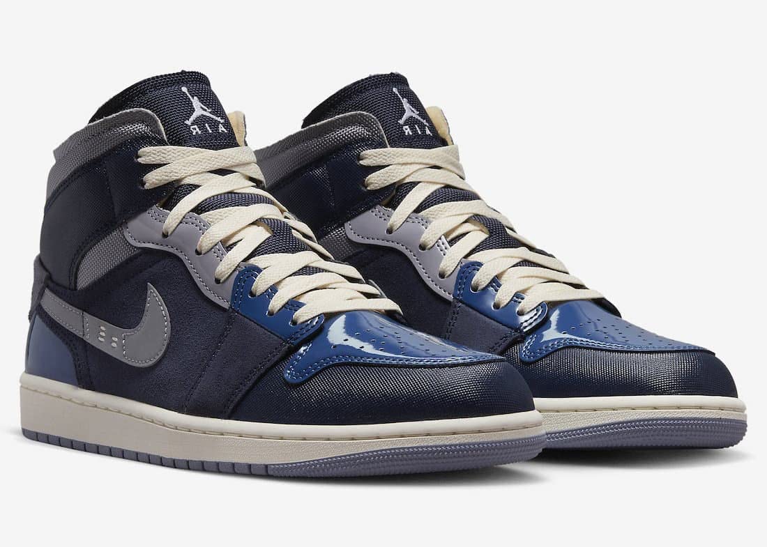 Jordan Mens Air Jordan 1 Mid SE Craft DR8868 400 Obsidian - Size 10