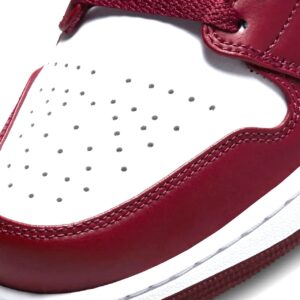 Jordan Men's Air Jordan 1 Low Sneaker, Cherrywood Red/Cement Grey, 10.5