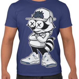 Jordan 4 Midnight Navy Cash Addicts Men's T Shirt to Match Sneakers, Jordan 4s Midnight Navy Tee Matching Midnight Navy