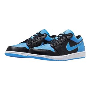 Nike Air Jordan 1 Low Men's Black/Black-University Blue 553558-041 - Size 11.5