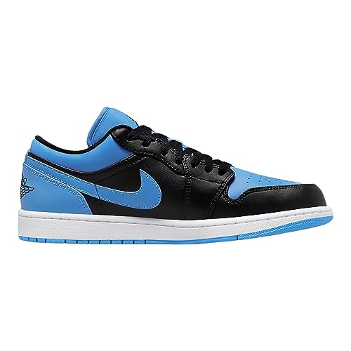 Nike Air Jordan 1 Low Men's Black/Black-University Blue 553558-041 - Size 11.5