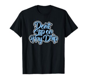 concrete and luxury don't slip university blue t-shirt