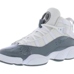 Jordan Boy's 6 Rings (Big Kid) White/Cool Grey/White 7 Big Kid M