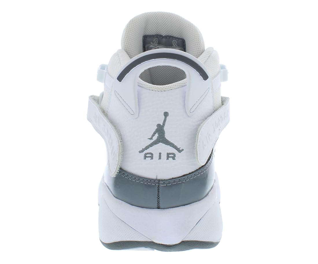 Jordan Boy's 6 Rings (Big Kid) White/Cool Grey/White 7 Big Kid M