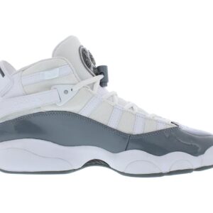 Jordan Boy's 6 Rings (Big Kid) White/Cool Grey/White 7 Big Kid M