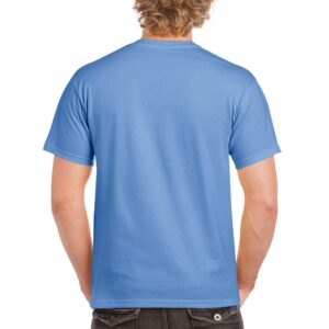 Gildan mens Heavy Cotton T-shirt, Style G5000, Multipack Shirt, Carolina Blue (2-pack), X-Large US