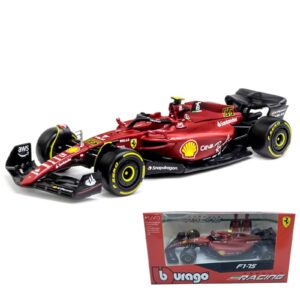 htlnuzd bburago 1:43 latest 2022 f1-75#55 carlos sainz 1/43 alloy racing f1-75#55 luxury formula one static die cast vehicles collectible car model collection gifts (standard f1-75#55)