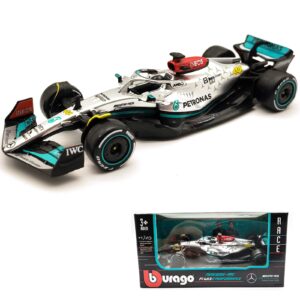 xtd bburago 1:43 2022 f1 mercedes-amg team w13 #44 lewis hamilton alloy luxury vehicle diecast cars model toy (2022 w13 #44)