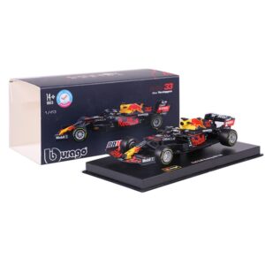 pchmodel 1:43 f1 rb16b red bull racing car 2021 no.33 &11 alloy luxury vehicle diecast cars model toy collection by bburago 38056 (rb16b no.33 hardcover edition)