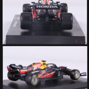 pchmodel 1:43 F1 RB16B Red Bull Racing Car 2021 NO.33 &11 Alloy Luxury Vehicle Diecast Cars Model Toy Collection by Bburago 38056 (RB16B NO.33 Hardcover Edition)