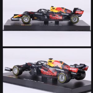 pchmodel 1:43 F1 RB16B Red Bull Racing Car 2021 NO.33 &11 Alloy Luxury Vehicle Diecast Cars Model Toy Collection by Bburago 38056 (RB16B NO.33 Hardcover Edition)