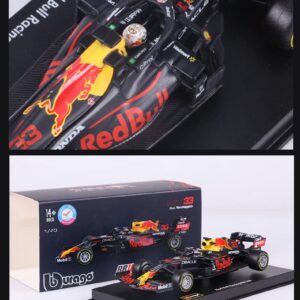 pchmodel 1:43 F1 RB16B Red Bull Racing Car 2021 NO.33 &11 Alloy Luxury Vehicle Diecast Cars Model Toy Collection by Bburago 38056 (RB16B NO.33 Hardcover Edition)