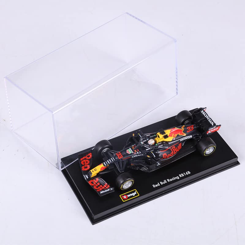 pchmodel 1:43 F1 RB16B Red Bull Racing Car 2021 NO.33 &11 Alloy Luxury Vehicle Diecast Cars Model Toy Collection by Bburago 38056 (RB16B NO.33 Hardcover Edition)